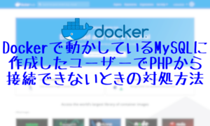 Dockerで動かしているMySQLに作成したユーザーでPHPから接続できないときの対処方法 – CodeAid-Lab（コードエイド・ラボ）